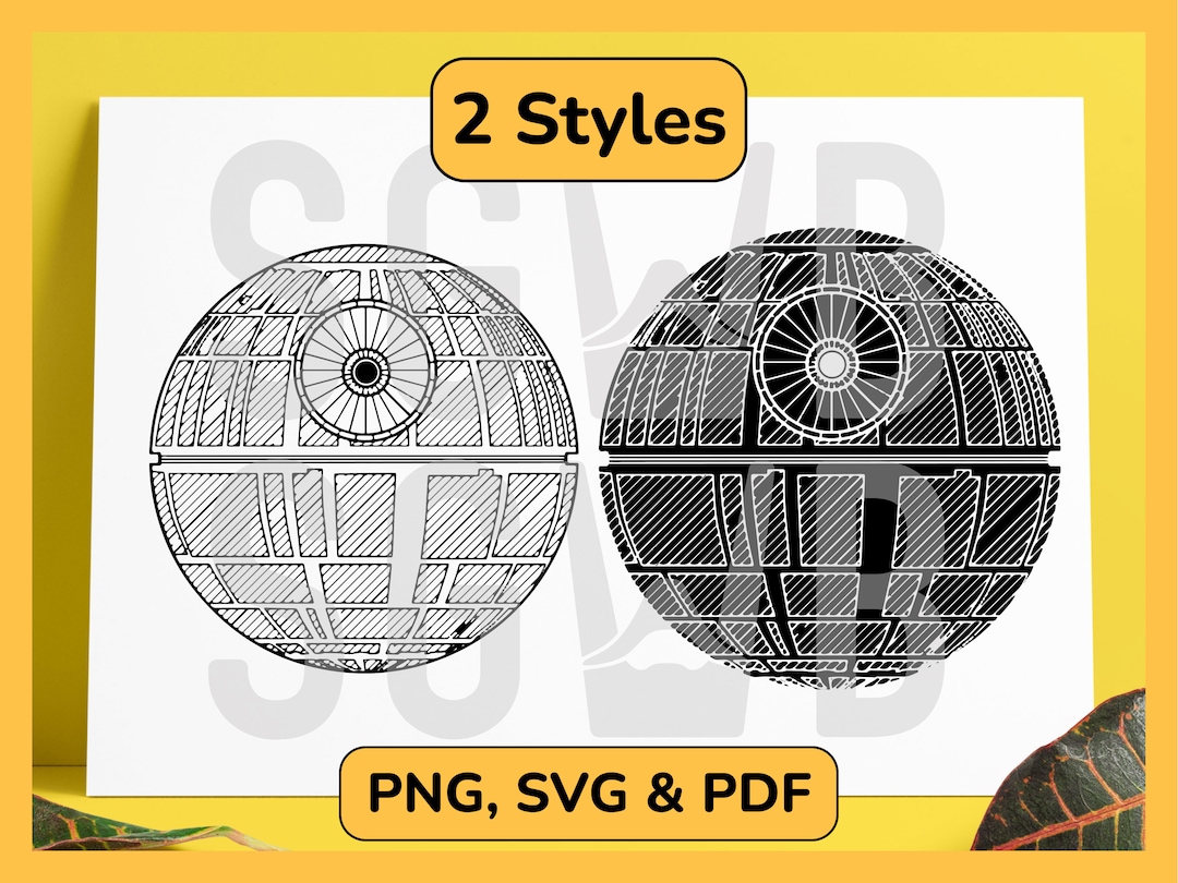 Death Star SVG, Death Star Cricut, Death Star Png, Death Star Stencil ...