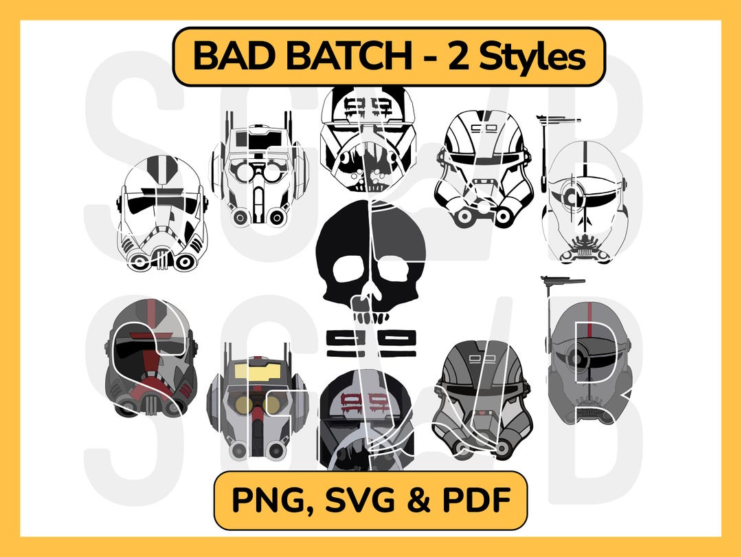 Bad Batch SVG, Star Wars Squad Svg, Squad Goals Bad Batch, Clone Force ...