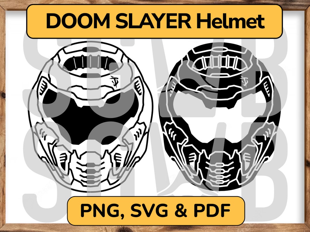 Doom Slayer Helmet, Doom Guy Helmet, Doom Slayer SVG, Doom Slayer ...