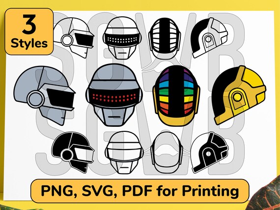 Daft Punk Helmet Drawing