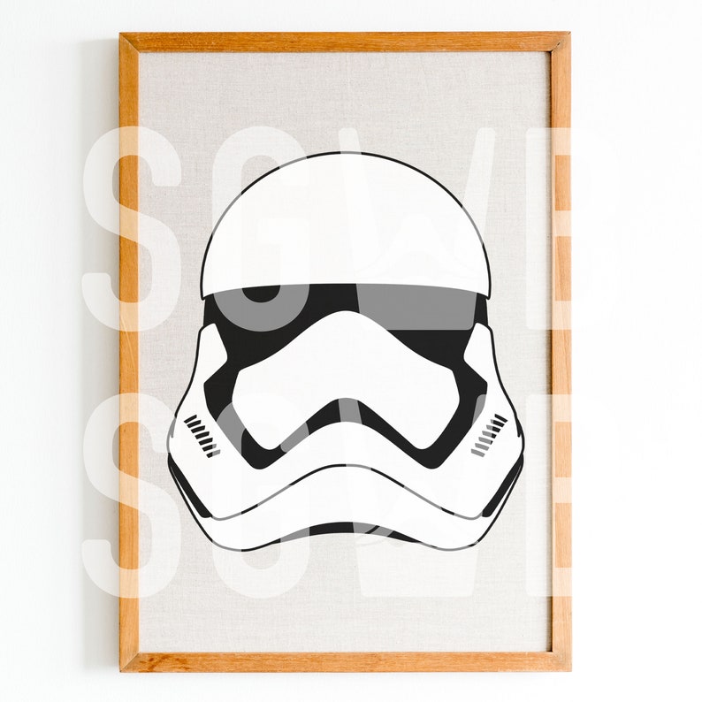 Stormtrooper Helmet SVG Stormtrooper Cricut Design - Etsy