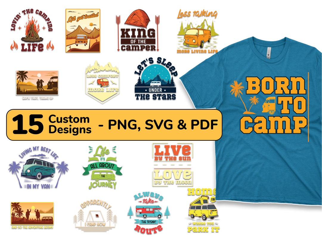Van Life SVG Bundle, Van Life Shirt SVG, Van Life Tee Bundle, Van Life ...