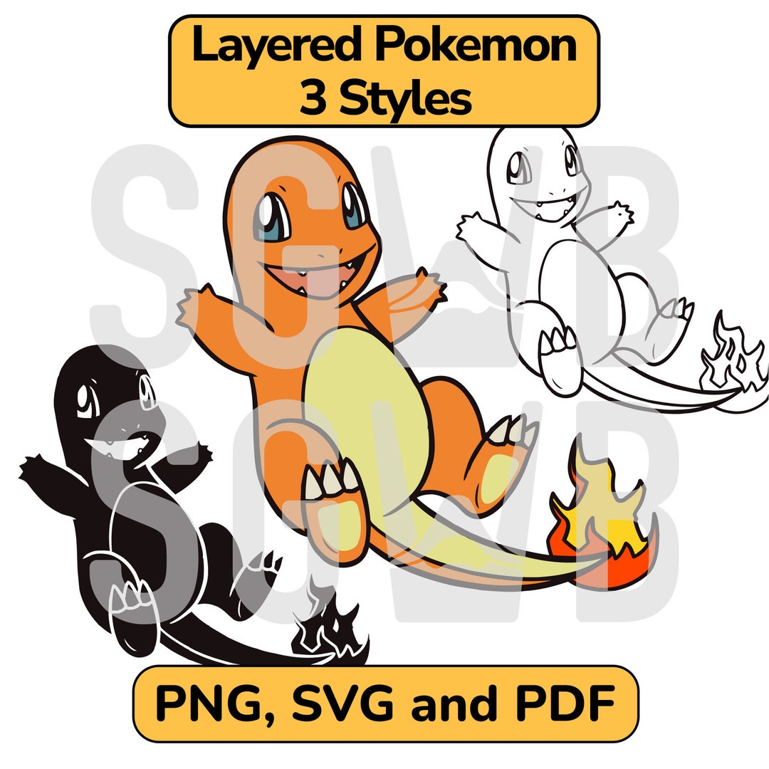 Charmander Svg, Pokemon Png, Pokemon Digital Art, Charmander Png ...
