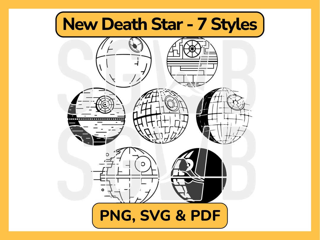 Death Star SVG, Death Star Cricut, Death Star Png, Death Star Stencil ...