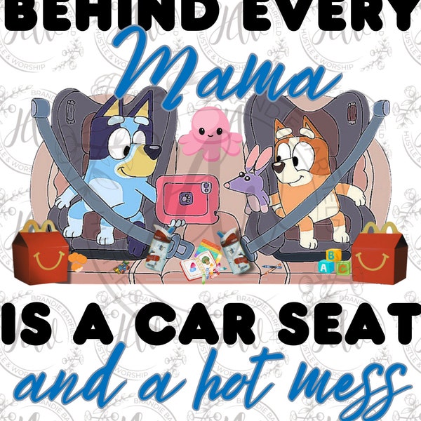 Bluey Car Seat Png - Etsy Canada