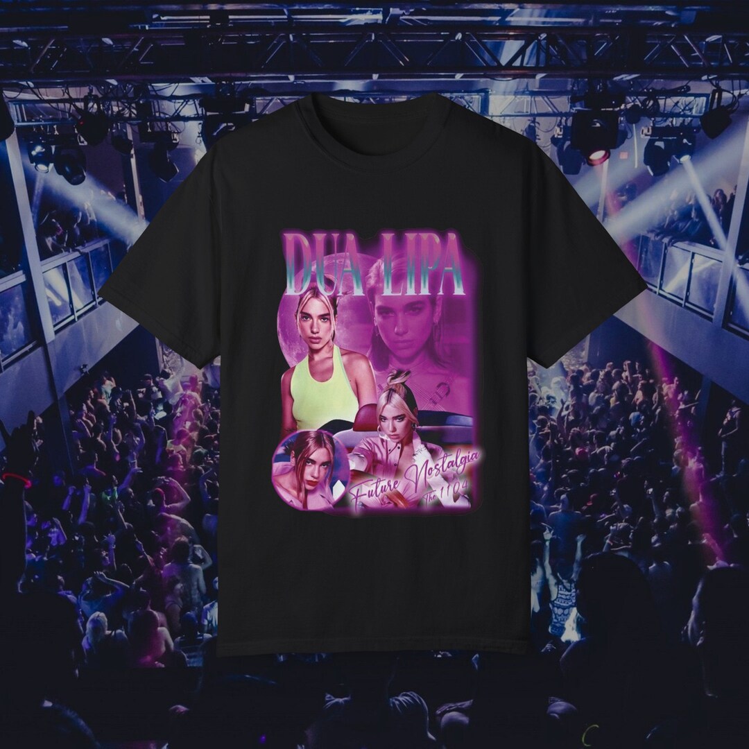 Retro Style Dua Lipa Graphic T-shirt - Etsy