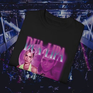Retro Style Dua Lipa Graphic T-shirt - Etsy