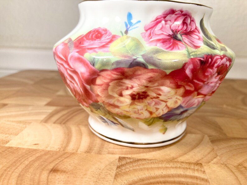 Vintage Grace’s Bone China Sandra Rose Sugar Pot With Lid for Tea ...