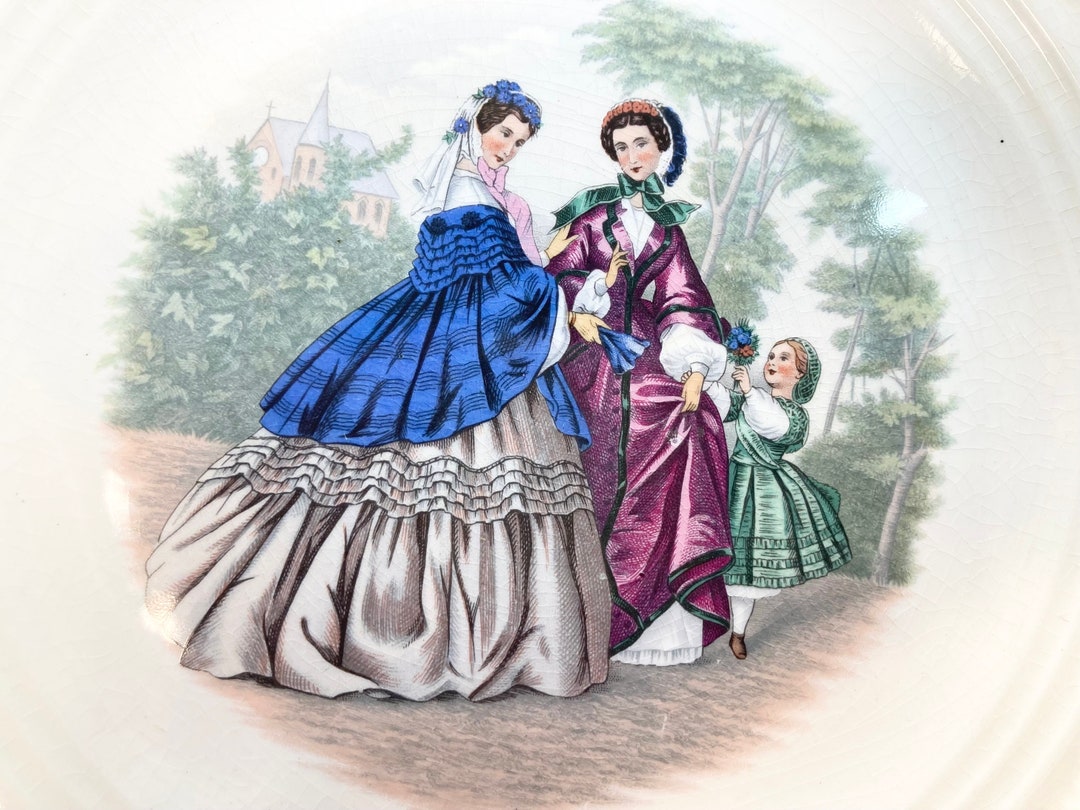 Antique Godey Print Porcelain Dishes From Salem China Company - Etsy
