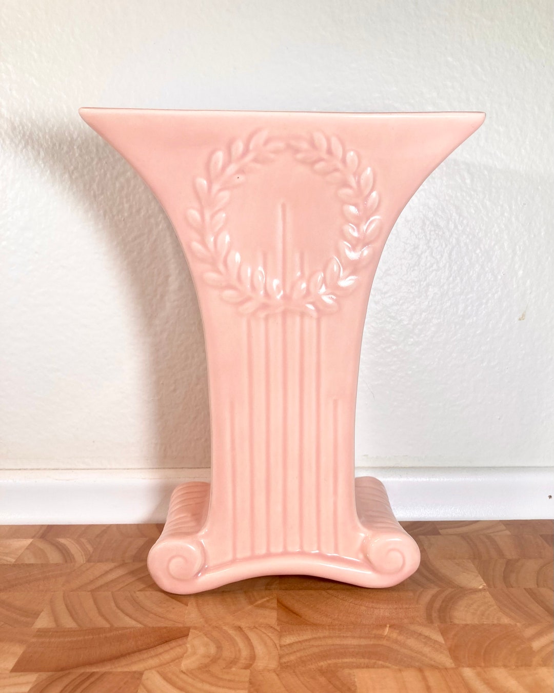 Vintage Pink Art Deco Vase by Pacific Pottery - Etsy