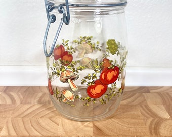 Vintage Arc France Glass Spice of Life Canister Jar With Lid - Etsy