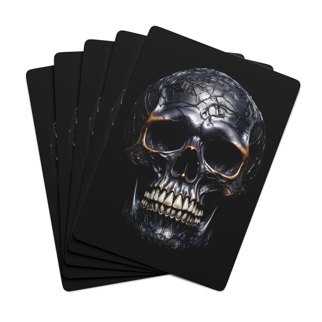 Custom Poker Cards, Skull Playing Cards, Skull Poker Cards, Skeleton ...