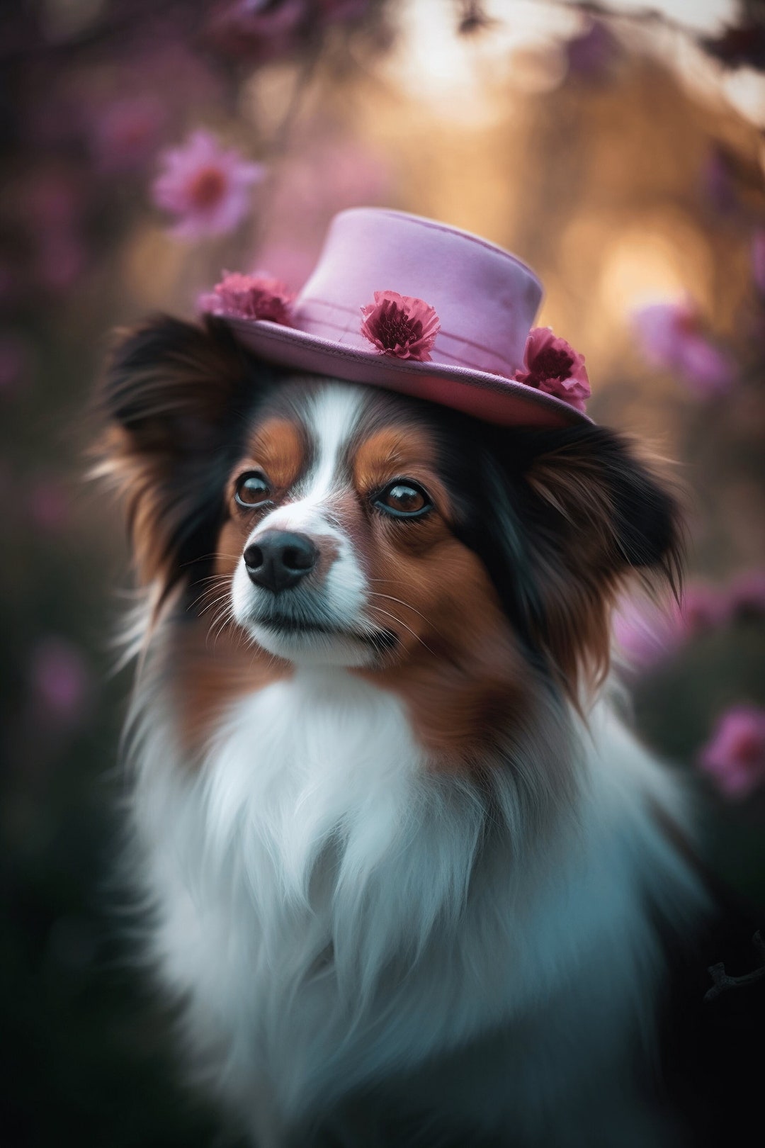 Stunning AI Images Papillon Dog Digital Art - Etsy