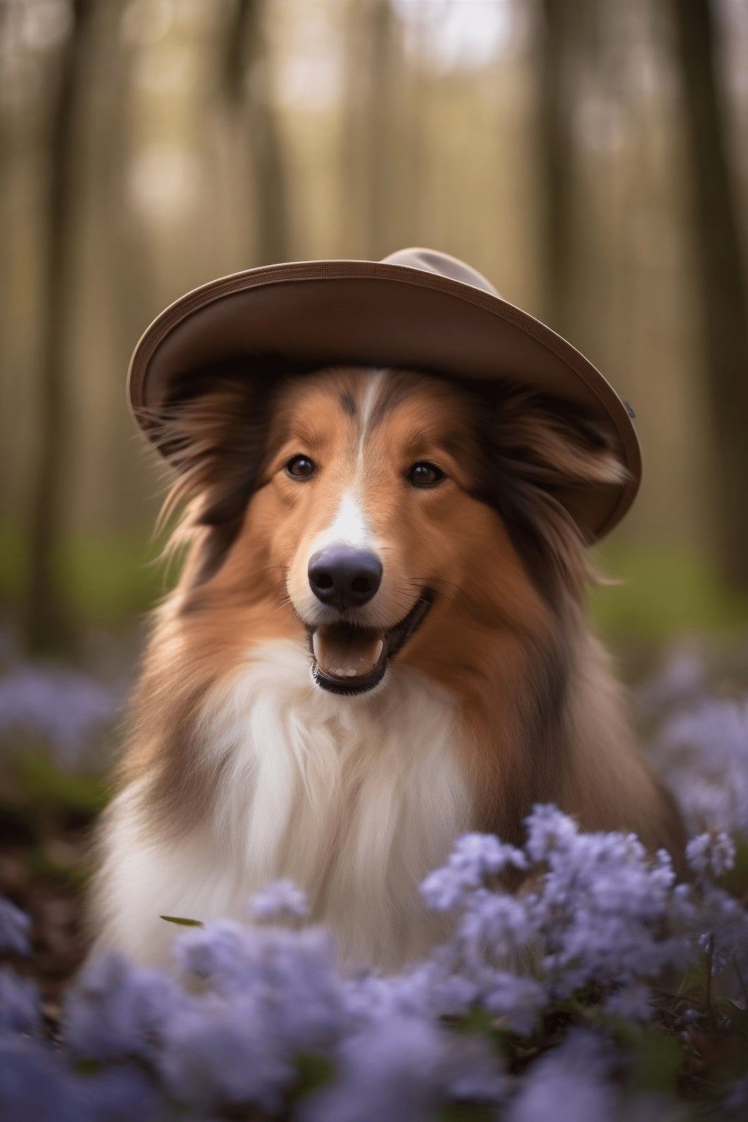 Stunning AI Images Sheltie Dog Digital Art - Etsy