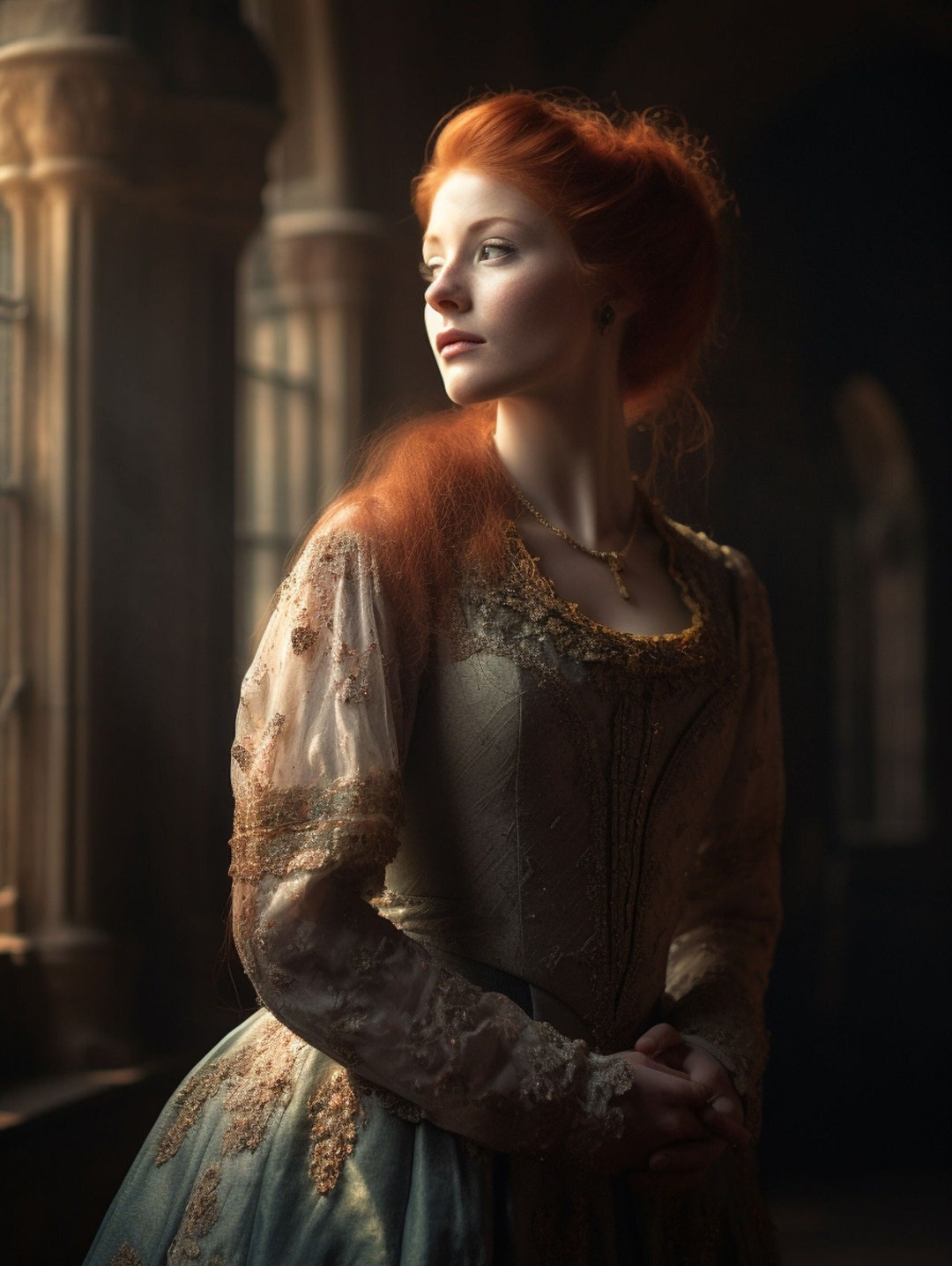 Romantic Medieval Woman, Book Cover Art, Clip Art, Stock Image, Stock ...