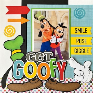 Get GOOFY Scrapbook Page - Etsy