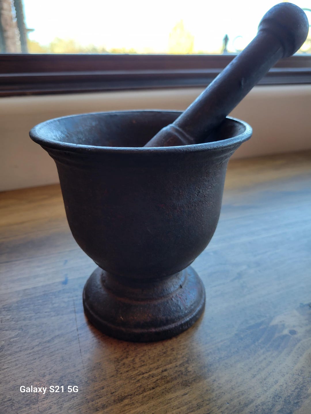 Mortar and Pestle, Rusty Wrought Iron, 6”HX5 1/4”W, - Etsy