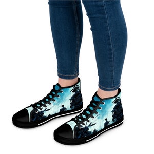 Womens Japanese Ronin High Tops. Ladies Japanese Designer Sneakers ...