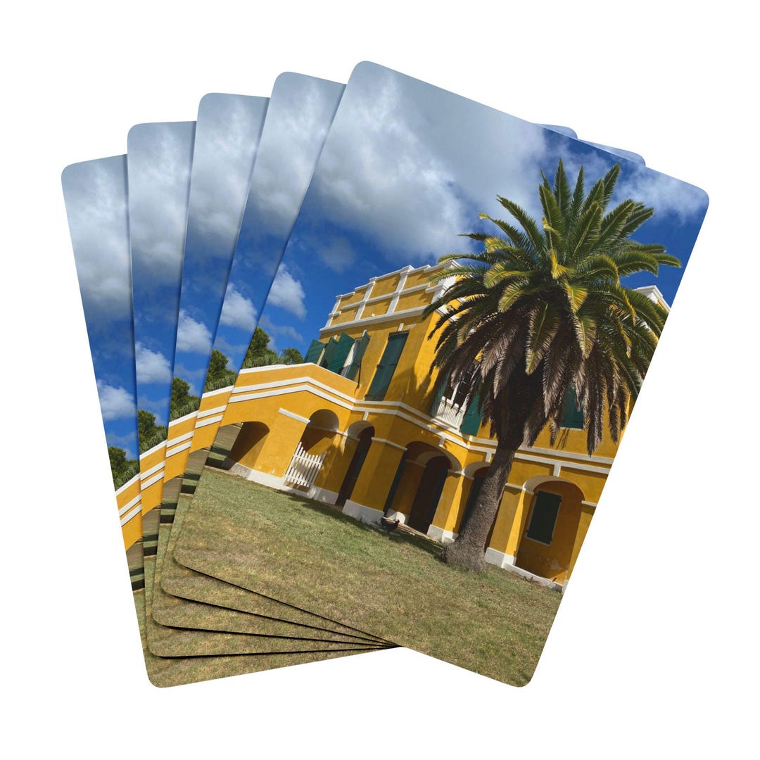 Playing Cards, Historic Site VI Gift, Caribbean Heritage Poker Deck ...
