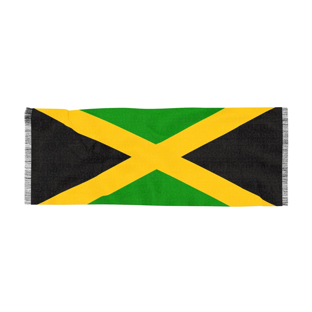 Light Jamaican Scarf. Jamaican Flag Scarf. Island Mom. Christmas Gift ...
