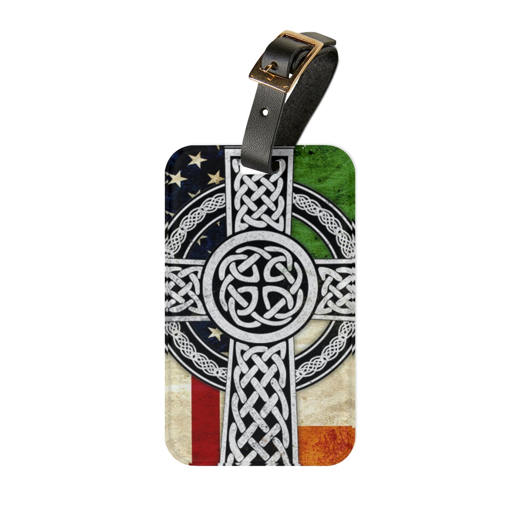 Luggage Tag Irish American. Irish American Bag Tag. Irish Pride ...