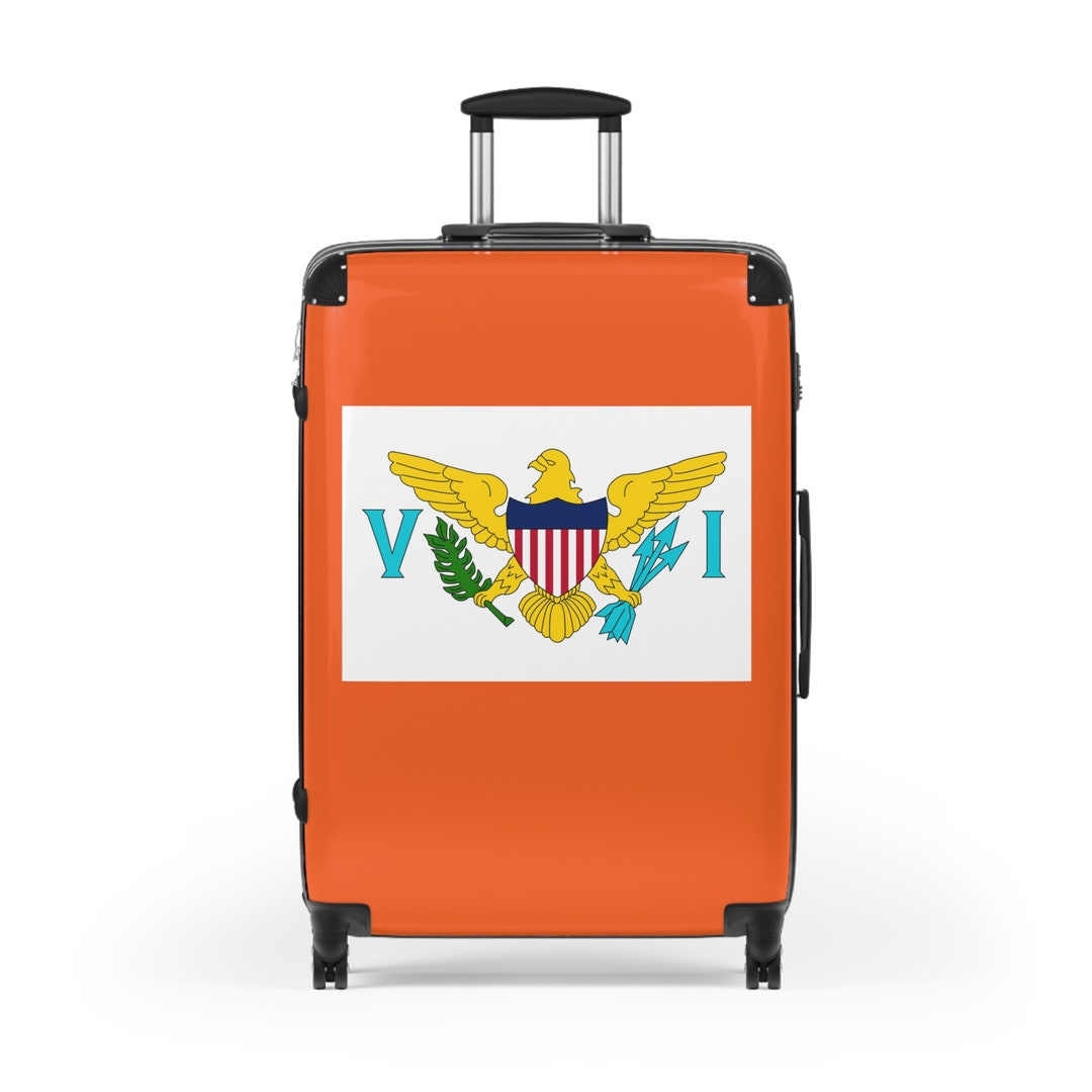 Virgin Island Flag Suitcase. Virgin Islands Luggage. VI Flag Luggage ...