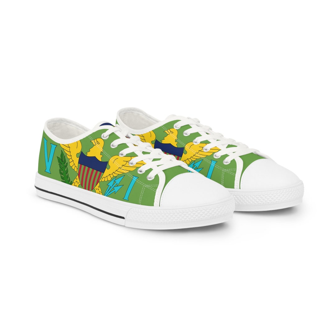 Men's Virgin Islands Flag Sneakers. VI Flag Shoes. Virgin Islands ...