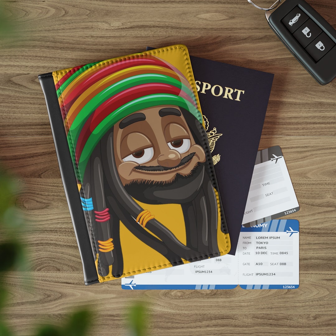 Rasta Passport Cover. Rastafarian Passport Protection. Island Gift ...