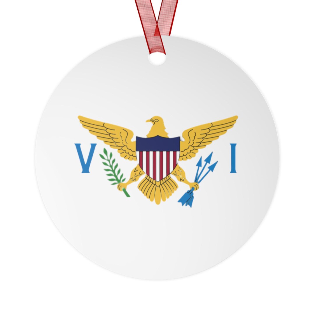 Metal Ornaments - Virgin Islands Flag Heritage Vacation Retirement ...