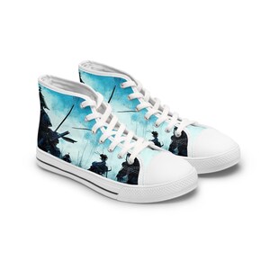 Womens Japanese Ronin High Tops. Ladies Japanese Designer Sneakers ...