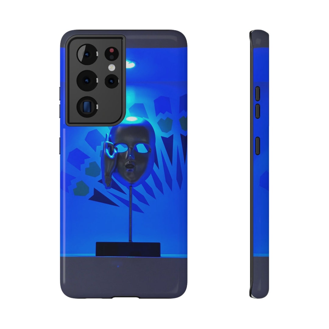 Blue Moroccan Mask Phone Case. Moroccan Phone Case. African Mask Phone ...