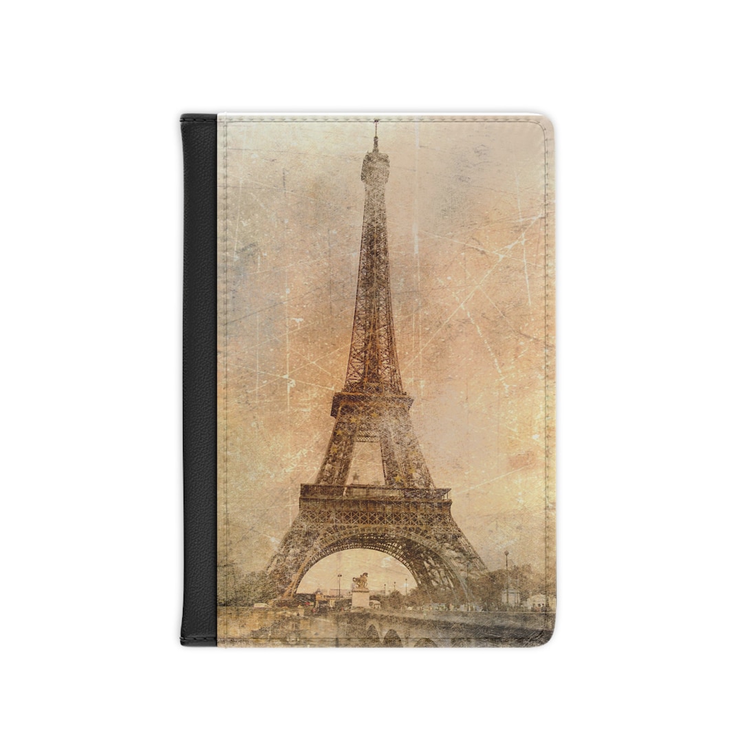 Retro Eiffel Tower Passport Cover. Retro Paris France Passport Cover ...