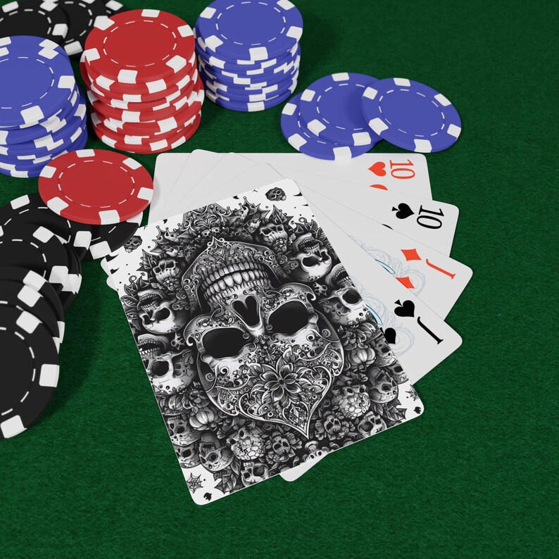 Gothic Poker Cards, Skull Playing Cards, Game Night Deck, Gothic Gamer ...