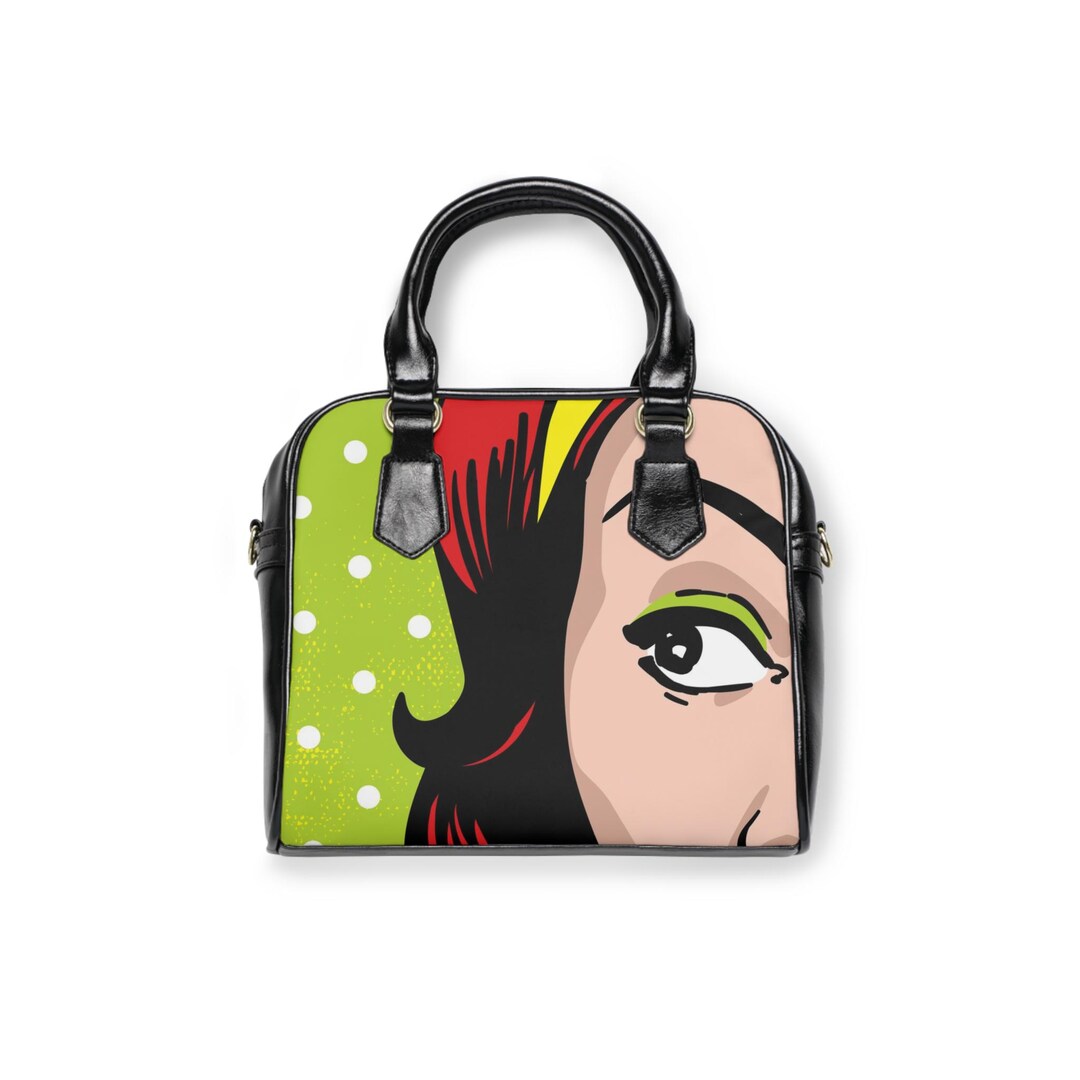 Comic Handbag. Comic Purse. Faux Leather Purse. Ladies Handbags. Pop ...