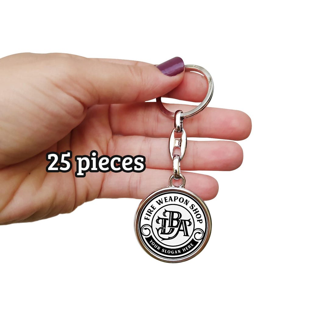25 Custom Logo Keychains - Bulk Logo Keychains for Companies, Events ...