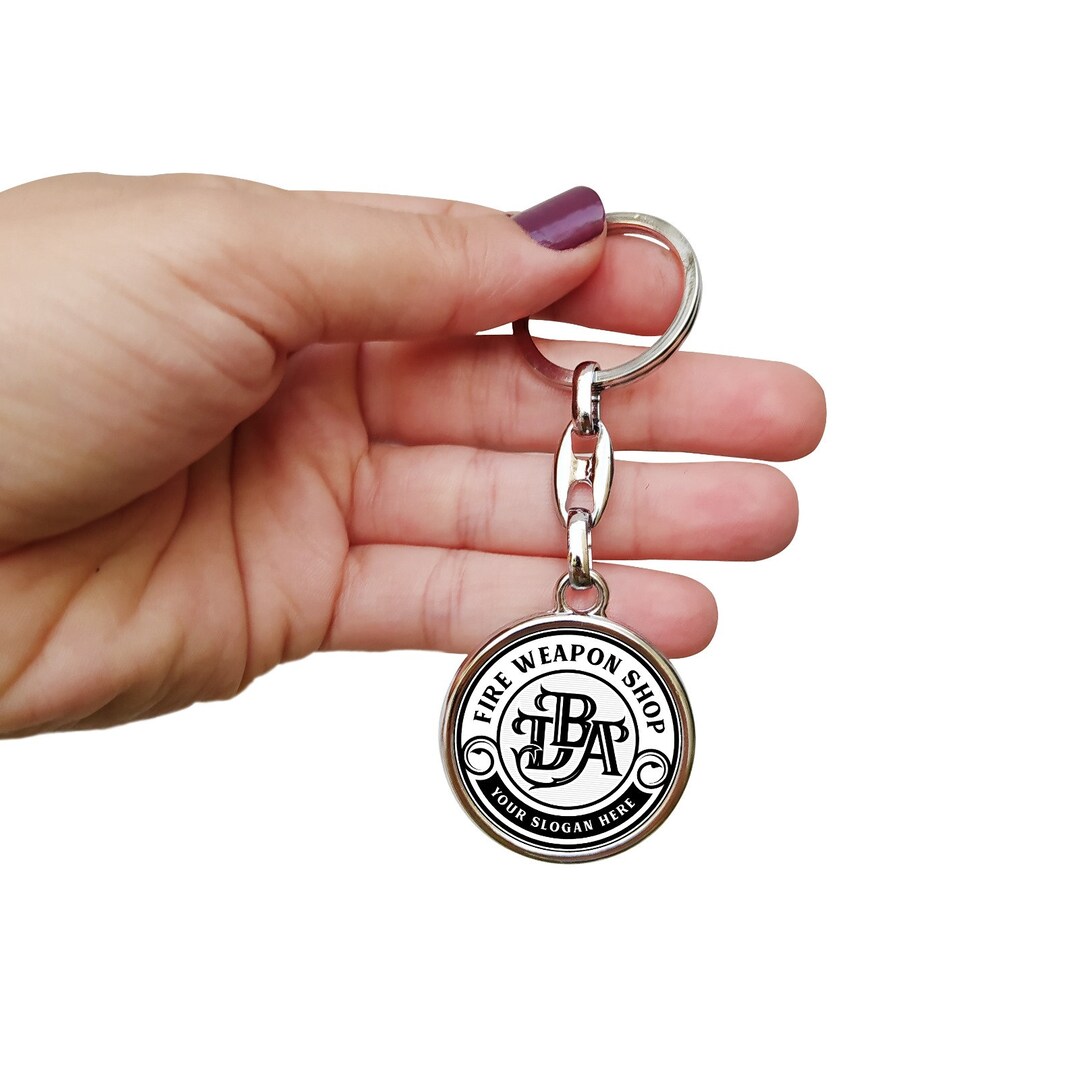 Custom Logo Keychain Wholesale Bulk Logo Keychain Printing With Custom ...