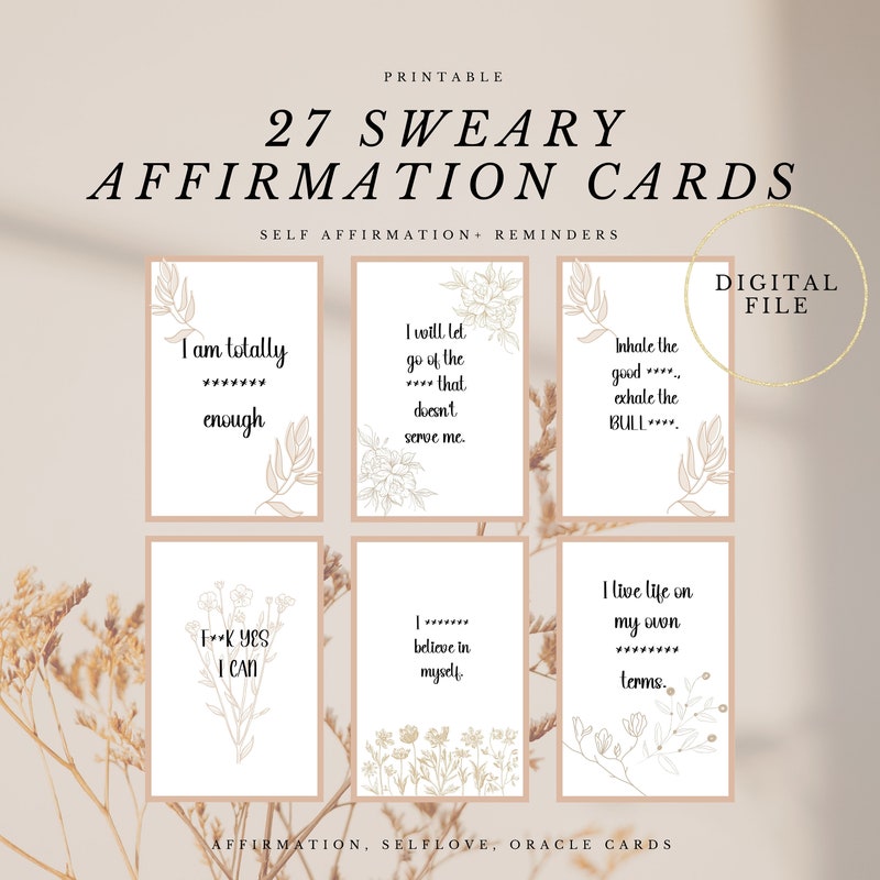 Affirmation Cards - Etsy
