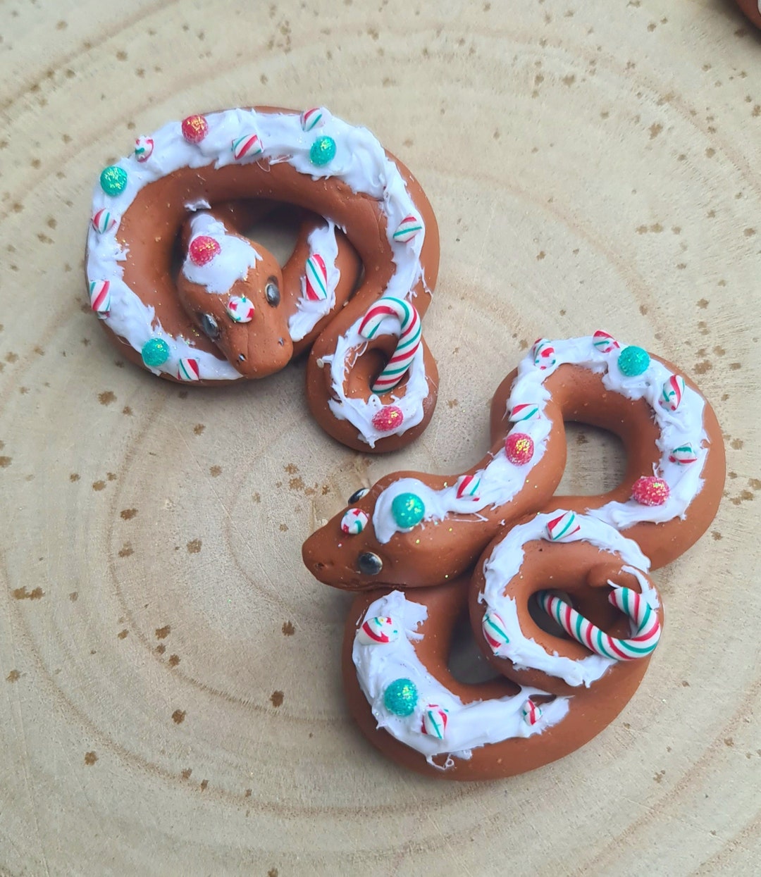 Gingerbread Snake Sculpture Handmade - Etsy