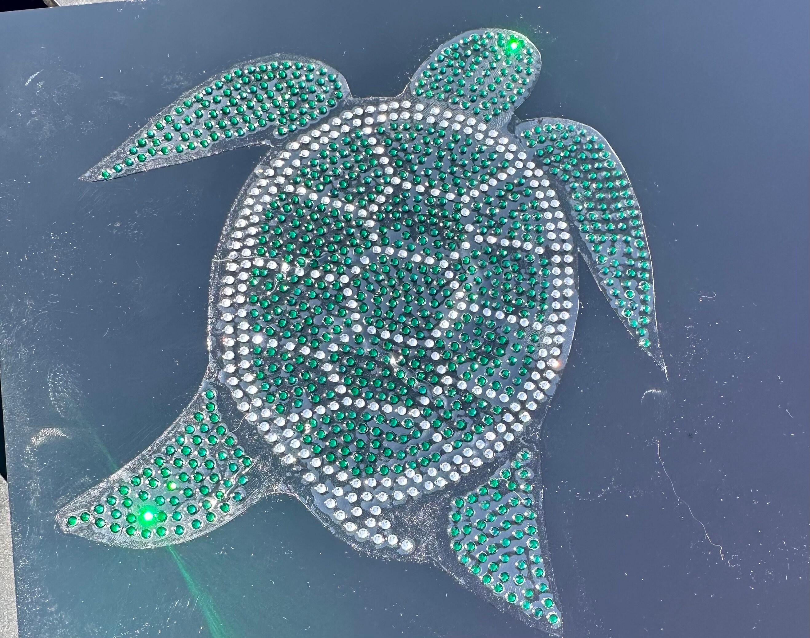 Rhinestone Turtle Car Decal - Etsy