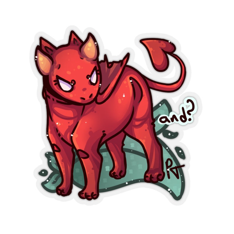 And Demon Puppy Stickers by Petdrawsart - Etsy