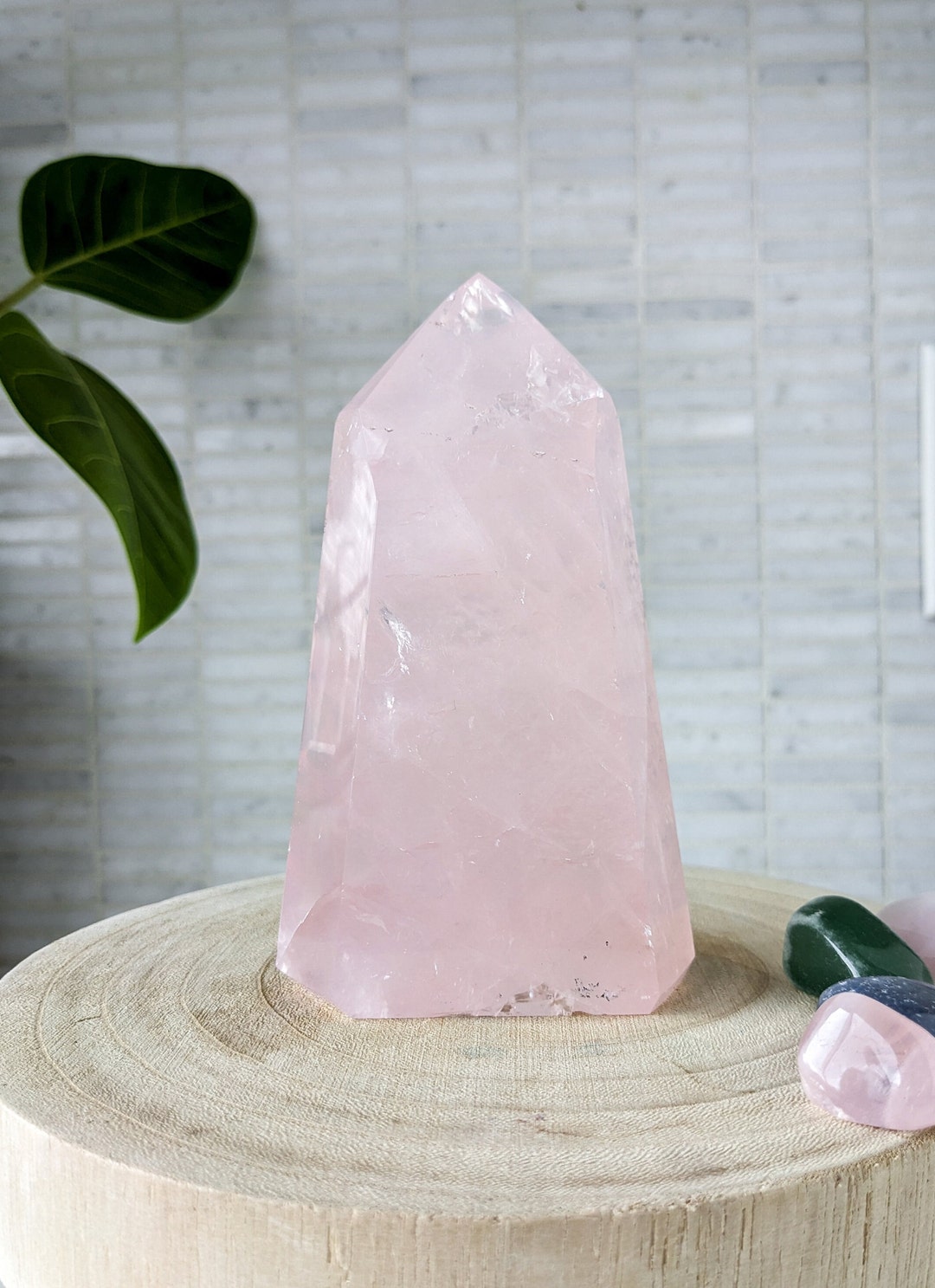 Statement Piece Rose Quartz Tower Brazilian Pink Rose Quartz - Etsy ...