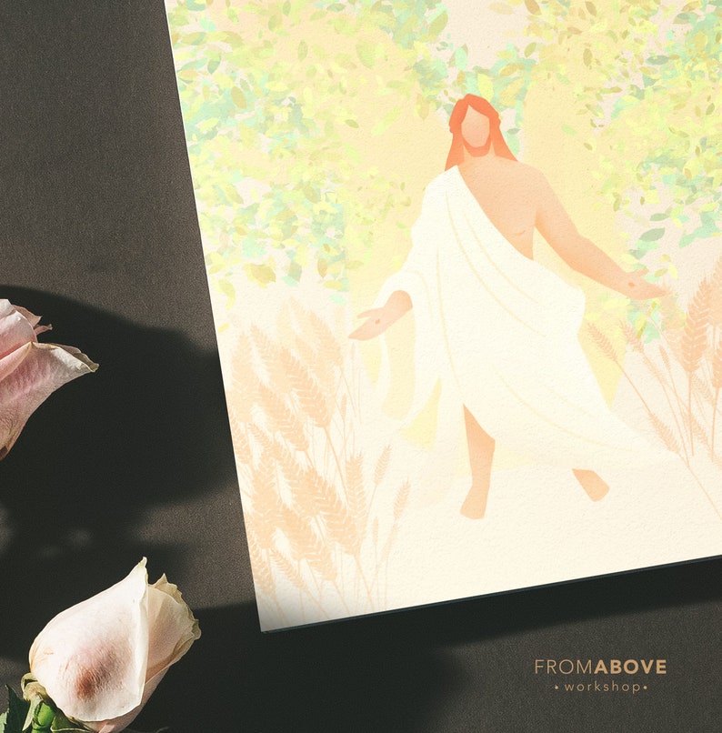 Jesus Risen Modern Art Minimal Resurrection Art Modern Christian Gift ...