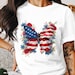 American Flag Butterfly Clipart, USA Patriotic Butterfly Digital Art ...