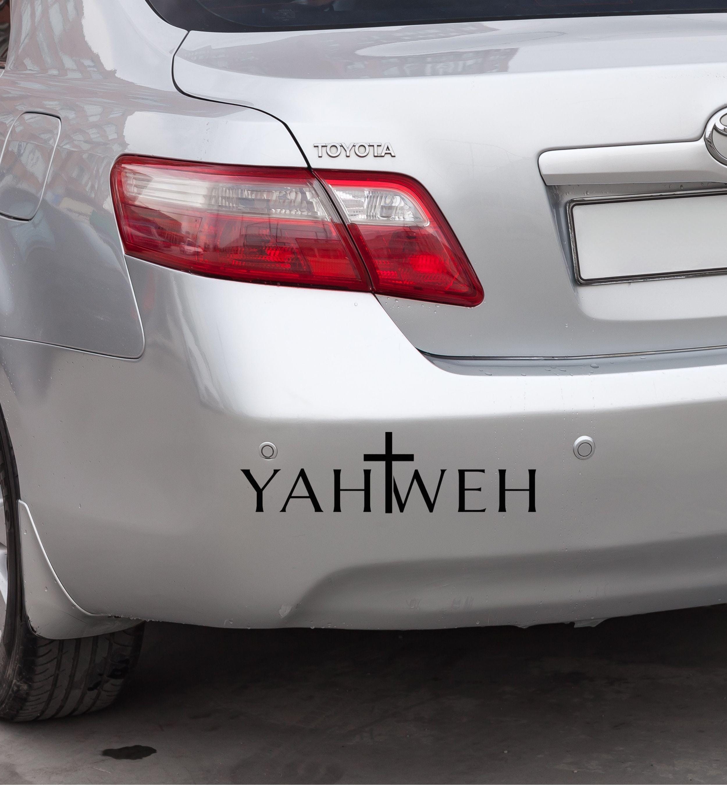 Christian Car Mirror Decal, Yahweh Lord Reminder, Car Sticker - Etsy