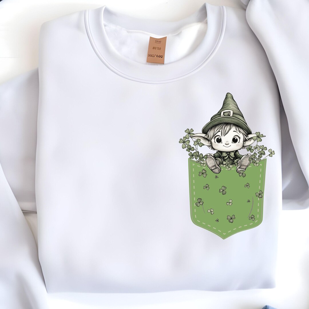 Lucky Pocket Clover Leprechaun PNG, St. Patrick's PNG, St Patty ...