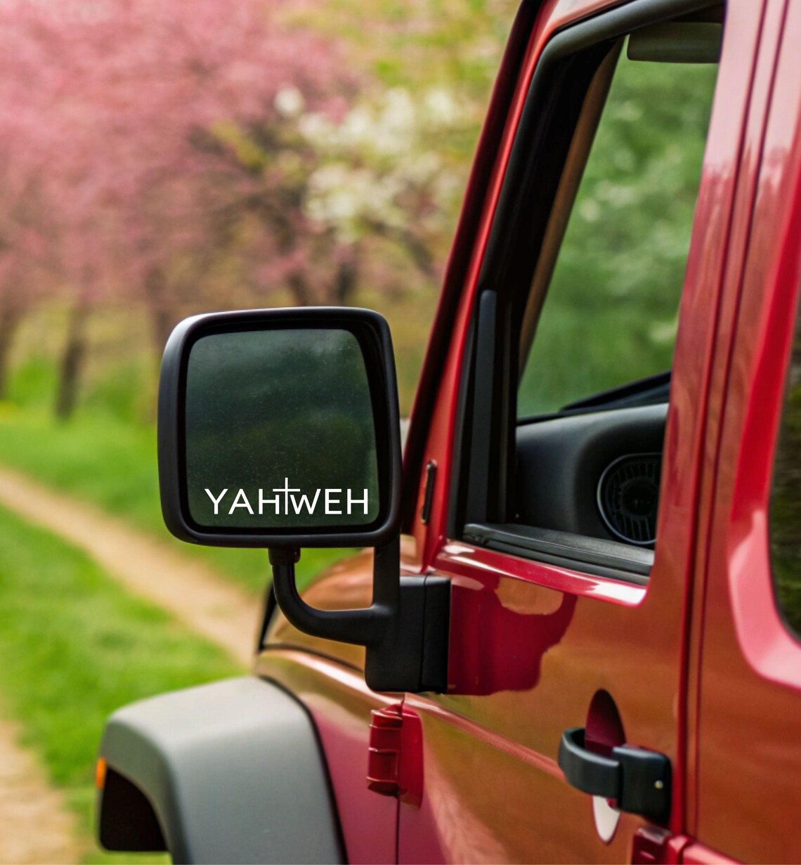 Christian Car Mirror Decal, Yahweh Lord Reminder, Car Sticker - Etsy