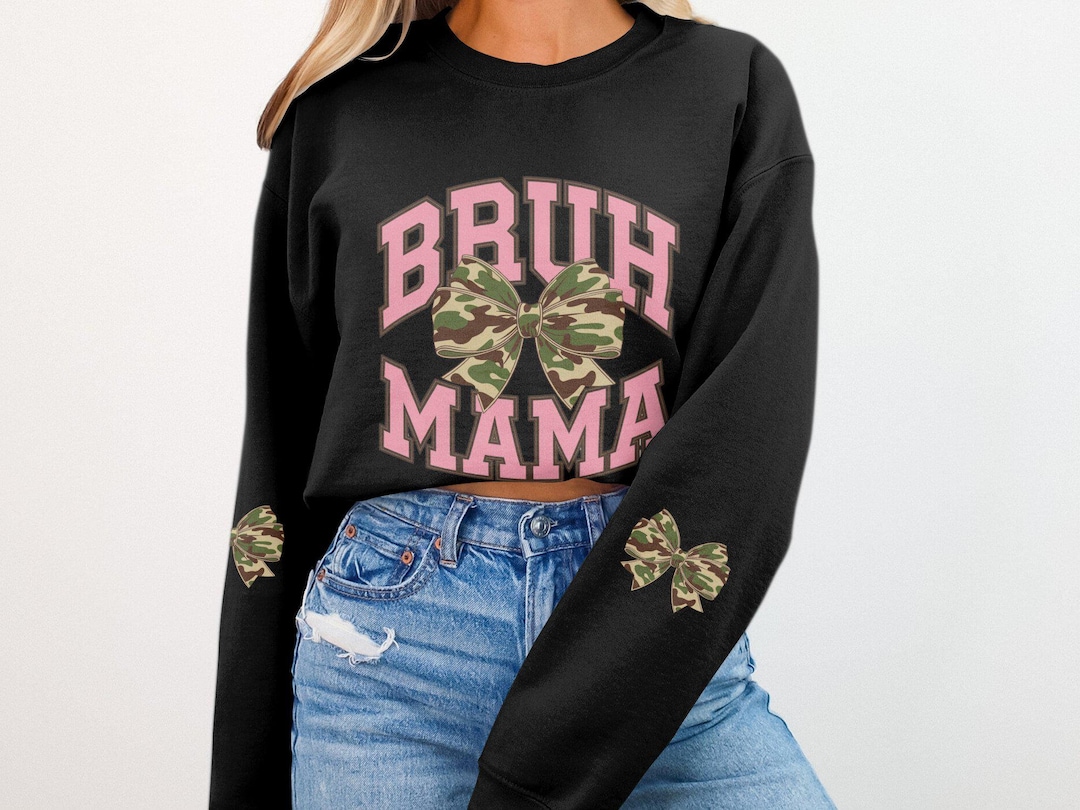 Camo Mama Bow PNG, Bruh Mama Coquette Bow, Camo Bow, Camo Mama Design ...