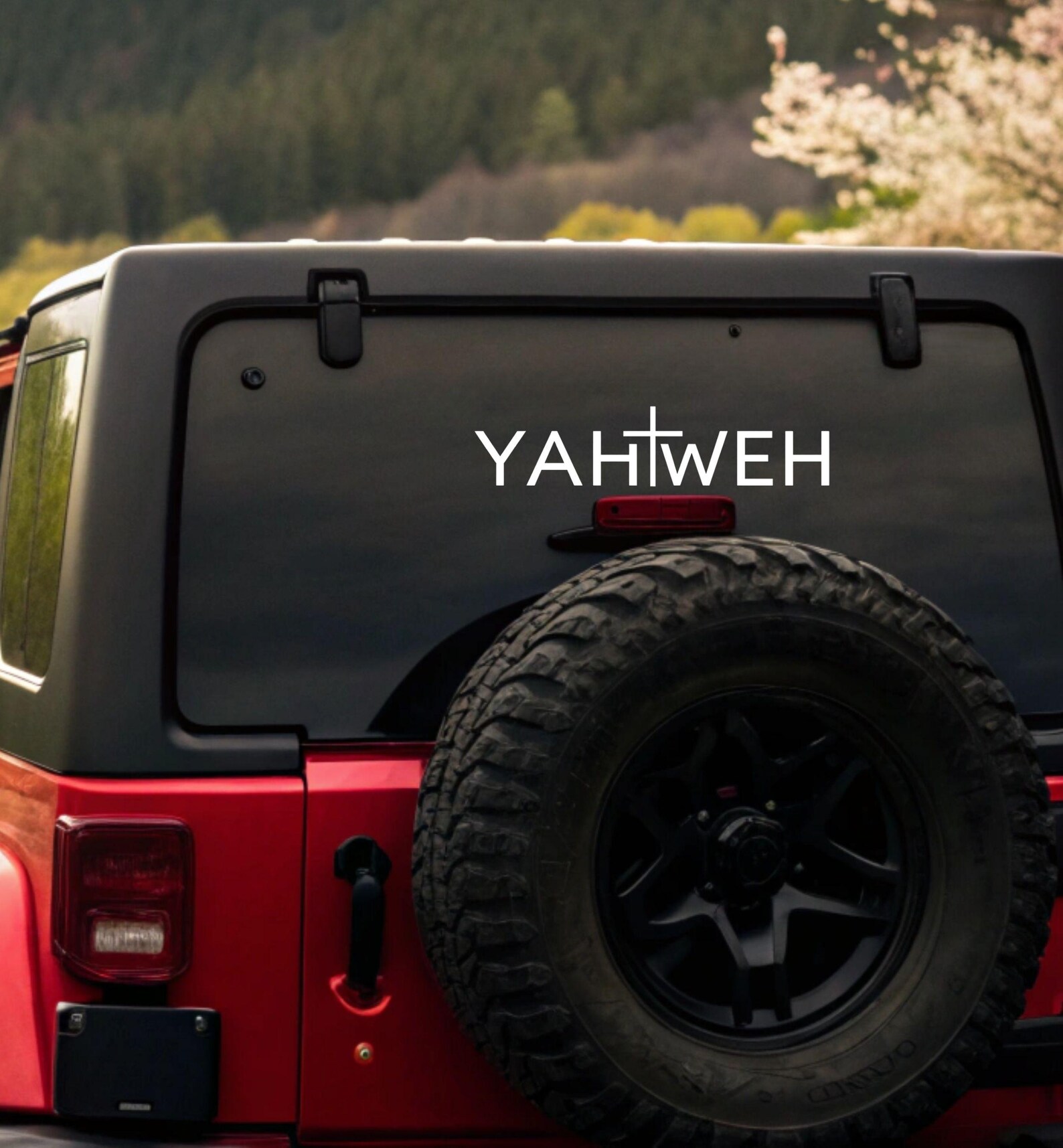 Christian Car Mirror Decal, Yahweh Lord Reminder, Car Sticker - Etsy