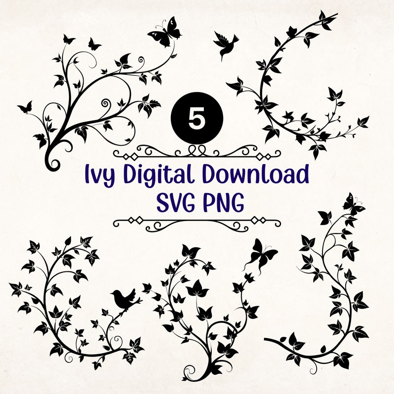 Ivy Stencil - Etsy