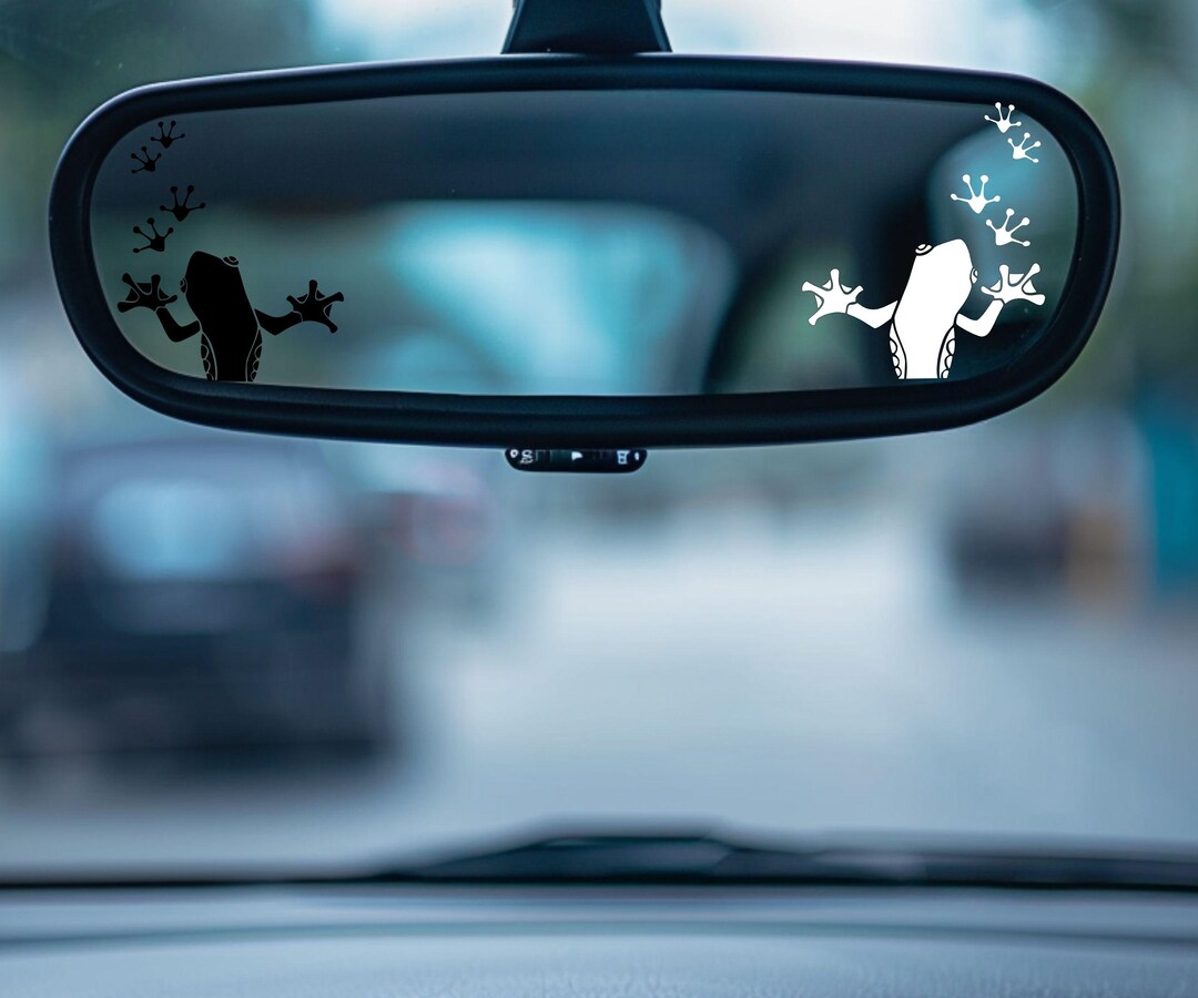 Frog Vinyl Car Decal, Waterproof Toad Car, Rearview Mirror Decal ...